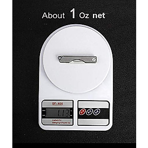 edcfans Titanium Scalpel Folding Pocket Knife, Skinning Knives for Outdoor Hunting, Small Gravity Knife with 10 Replaceable Razor Surgical #24 Carbon Steel Replacement Edge Blades, EDC Keychain Knife