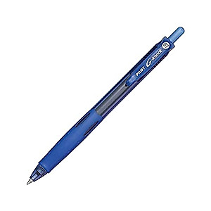 PILOT 31507 Rolling Ball Pen,Gel Ink,Refill.,Fine Pt,Blue Ink/Barrel