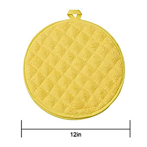 Lifaith ortilla Warmer,Tortilla Server,Pancake Keeper,Size 12” High Density Fabric Keep Warm,Bag to Keep Food Warm (Yellow) …