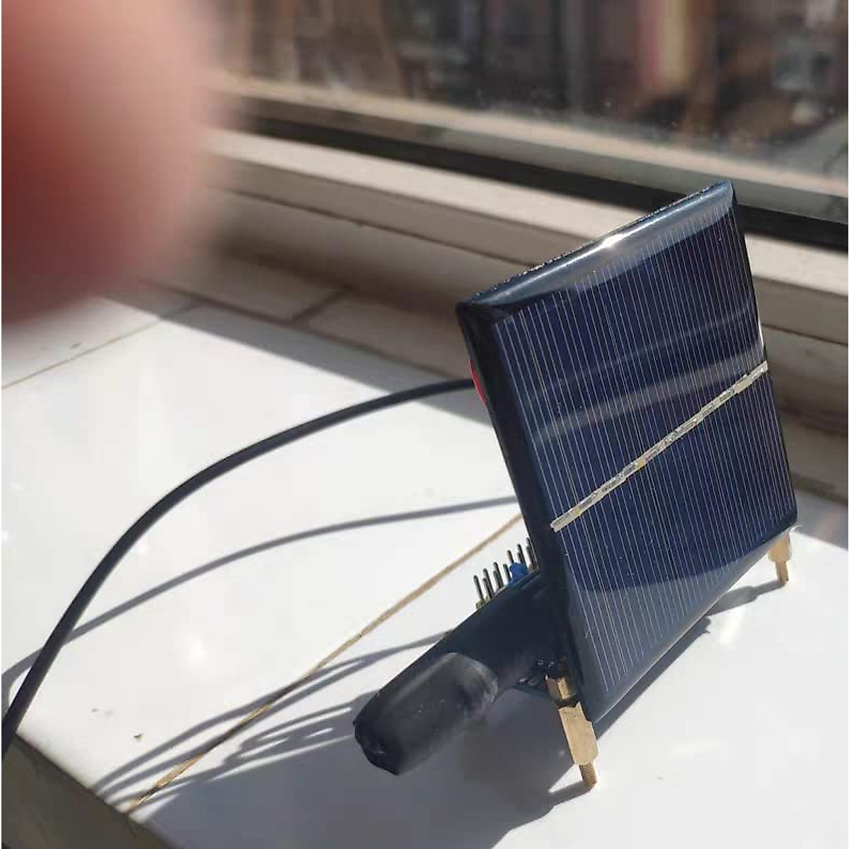 Fielect 6V 3W Single Crystal Mini Solar Panel Module DIY for Light Toys Charger 145x145mm 1Pcs