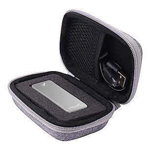 Aenllosi Hard Carrying Case Replacement for Sabrent Rocket Nano 1TB 2TB 512GB USB 3.2 10Gb/s External Aluminum SSD (Grey)