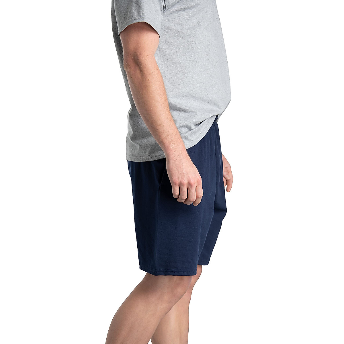 Fruit of the Loom Men's Eversoft Cotton Shorts with Pockets (S-4xl), 2 Pack-Navy