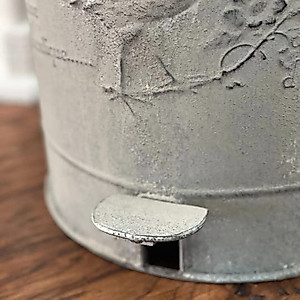 Trash Cans Kitchen 6 Gallons Trash Bin Waste Basket for Kitchen Farmhouse Trash Can with Lid Metal Trash Can