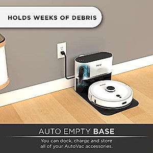 iHome AutoVac Orbita Pro - Alexa Compatible Robot Vacuum & Mop, 360° Lidar Navigation, Self-Emptying, 2700 PA Suction, 2HR Runtime, Home Mapping, No-Go Zones, Wi-Fi Connected