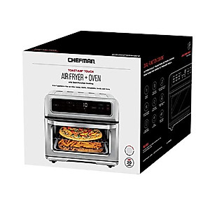 CHEFMAN Air Fryer Toaster Oven XL 20L, Healthy Cooking & User Friendly, Countertop Convection Bake & Broil, 9 Cooking Functions, Auto Shut-Off 60 Min Timer, Nonstick Stainless Steel, Shade Selector