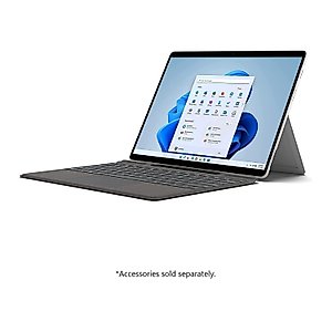 Microsoft 13" Multi-Touch Surface Pro X Tablet, SQ2, 16GB RAM, 256GB SSD, Adreno 690 GPU, PixelSense 10-Point Touch Display, Windows 10 Pro (Wi-Fi Only, Platinum) (Renewed)