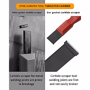 Gighipop Super Carbide Gasket Scrapper Tool, 1-1/4 Inch and 5/8 Inch-Carbide Scraper for Metal, Carbide Scraper Set(2 Pack)