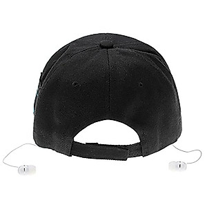 Lzcat Unisex Bluetooth Baseball Cap Sun Hat Smart Wireless Bluetooth Headset Sports Cap Music Speaker Mic Summer Cap (Black)