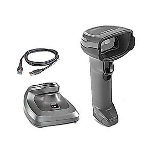 Zebra DS8178 Wireless 2D/1D Barcode Scanner, up to 330FT Cordless Range, 2500mAh Removable/Rechargeable Battery, Bluetooth to Cradle + Pair Direct To All Phones/Tablets, USB Cradle Included (Renewed)