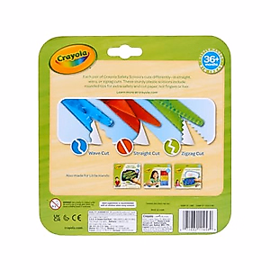 Crayola My First Safety Scissors, Toddler Art Supplies, 3ct