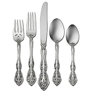 Oneida Michelangelo 45 Piece Fine Flatware Set, Service for 8, 18/10 Stainless Steel