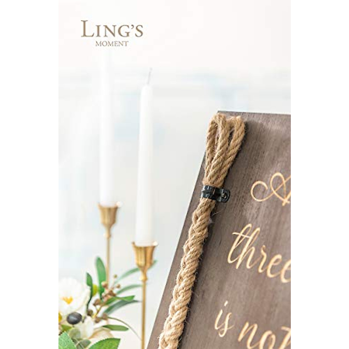 Ling's Moment A Cord of Three Strands Wedding Sign-Alternative Wedding Unity Sign - Strand of Three Cords Sign-Unity Cord Wedding Sign