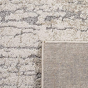 SAFAVIEH Spirit Collection Area Rug - 10'6" x 14', Taupe & Ivory, Modern Abstract Design, Non-Shedding & Easy Care, Ideal for High Traffic Areas in Living Room, Bedroom (SPR126E)