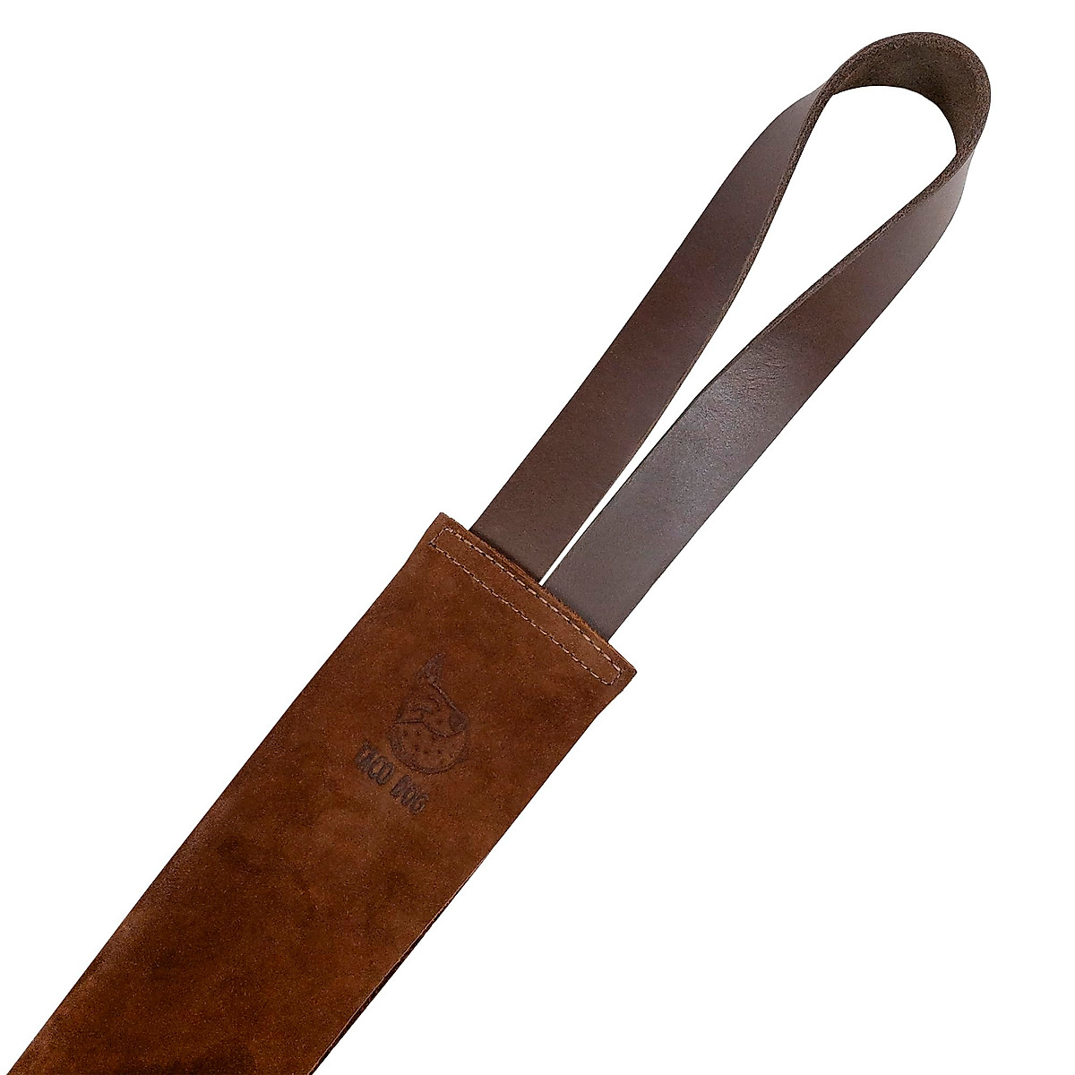 TACO DOG, Dog Chew Sheet Toy for Active Chewers, Alternative Chew Accessory for Puppies, Full Grain Leather, Handmade, Bourbon Brown