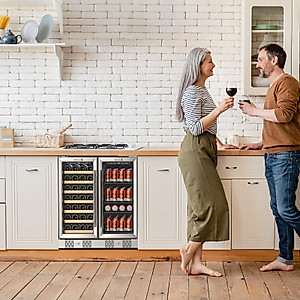 Empava Wine Beverage Refrigerator, Stainless Steel