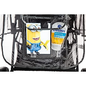 Graco Universal Infant Travel System Rain Cover, Baby Car Seat Stroller Weather Shield, Waterproof Plastic Carseat Canopy, Winter Snow Dust Umbrella