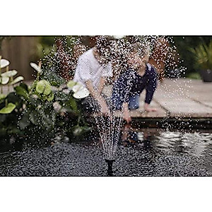 Pennington Aquagarden, Inpond 5 in 1 Pond & Water Pump, Filter, UV Clarifier, LED Spotlight and Fountain, All in One solution for a Clean, Clear, and Beautiful pond, for Ponds up to 300 Gallons