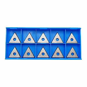 Paint Scraper Carbide Blades Double-Edged Reversible Replacement Blade (1" Triple-Edge Triangle)