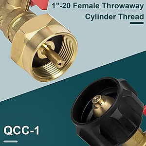 GASPRO Upgraded Propane Refill Adapter with Valve and Gauge, Fill 1 lb Bottles from 20 lb Tank, 90-Degree Elbow Design, Easy to Use, Solid Brass