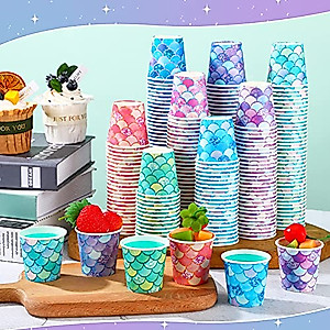 1000 Pcs Bathroom Cups 3 oz Paper Cups Disposable Bathroom Mouthwash Cups Small Cute Paper Cups Disposable Cups for Office, Party, Coffee, Water, Juice, Scale Style (Scale Style)