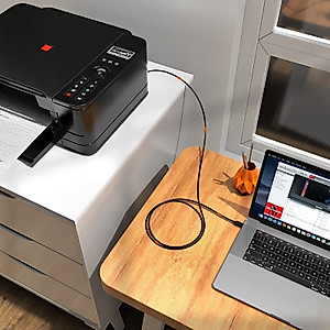 CableCreation 6-in-1 USB-C Hub with 4K 60HZ HDMI Bundle with USB B to USB C Printer Cable 6.6FT