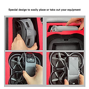 FPVtosky Hard Case for DJI Avata (DJI Goggles V2 / Goggles 2 / Goggles Integra), Waterproof Carrying Case for Avata, DJI Avata Accessories Case for DJI Motion/RC Motion 2 / FPV Remote Controller 2