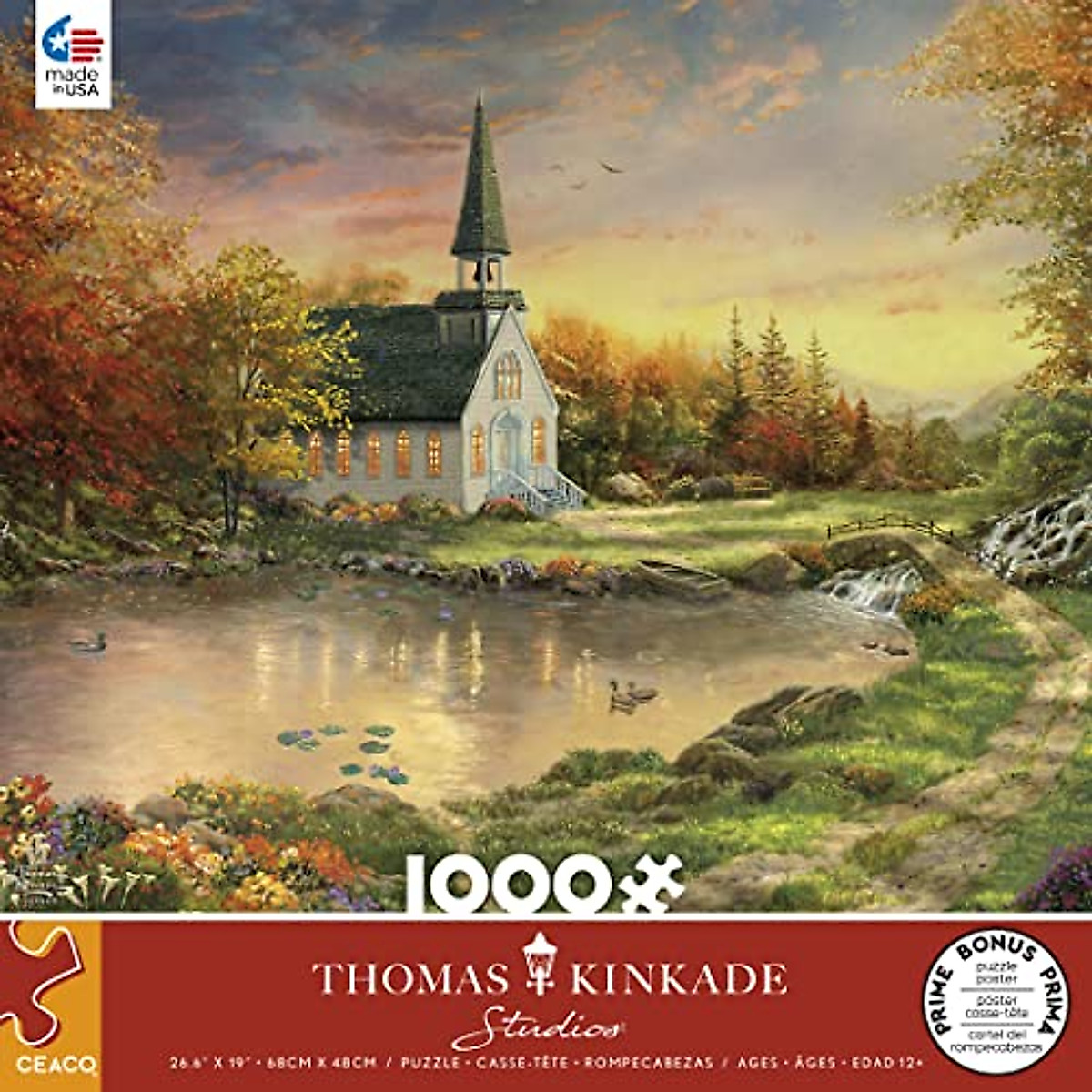 Ceaco - Thomas Kinkade - Chapel of Reflection - 1000 Piece Jigsaw Puzzle