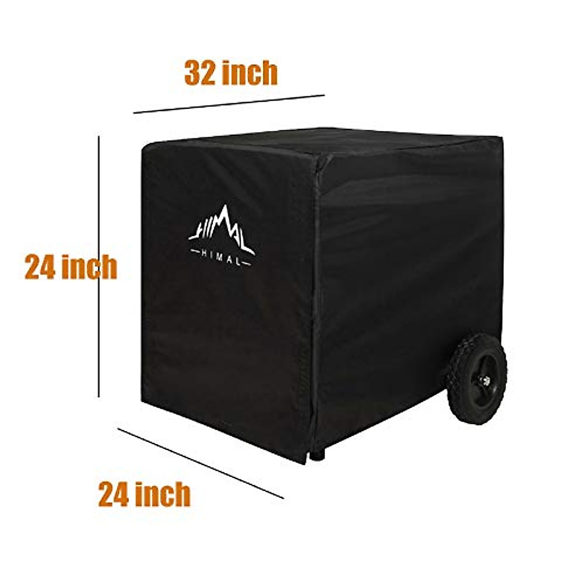 Himal Weather/UV Resistant Generator Cover 32 x 24 x 24 inch,for Universal Portable Generators 5000-10,000 Watt, Black