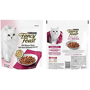 Fancy Feast Gourmet Dry Cat Food - Filet Mignon Flavor with Real Seafood & Shrimp - 3 Pack (3 Pounds Total)