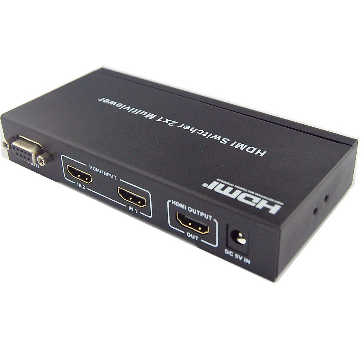 HUIERAV HDMI 2x1 Multi-Viewer Seamless Switch with PIP Function| Support Scaler UP&Down HDMI 1.3a Full HD 1080P | 4 Picture Mode | RS232 and Remote Control