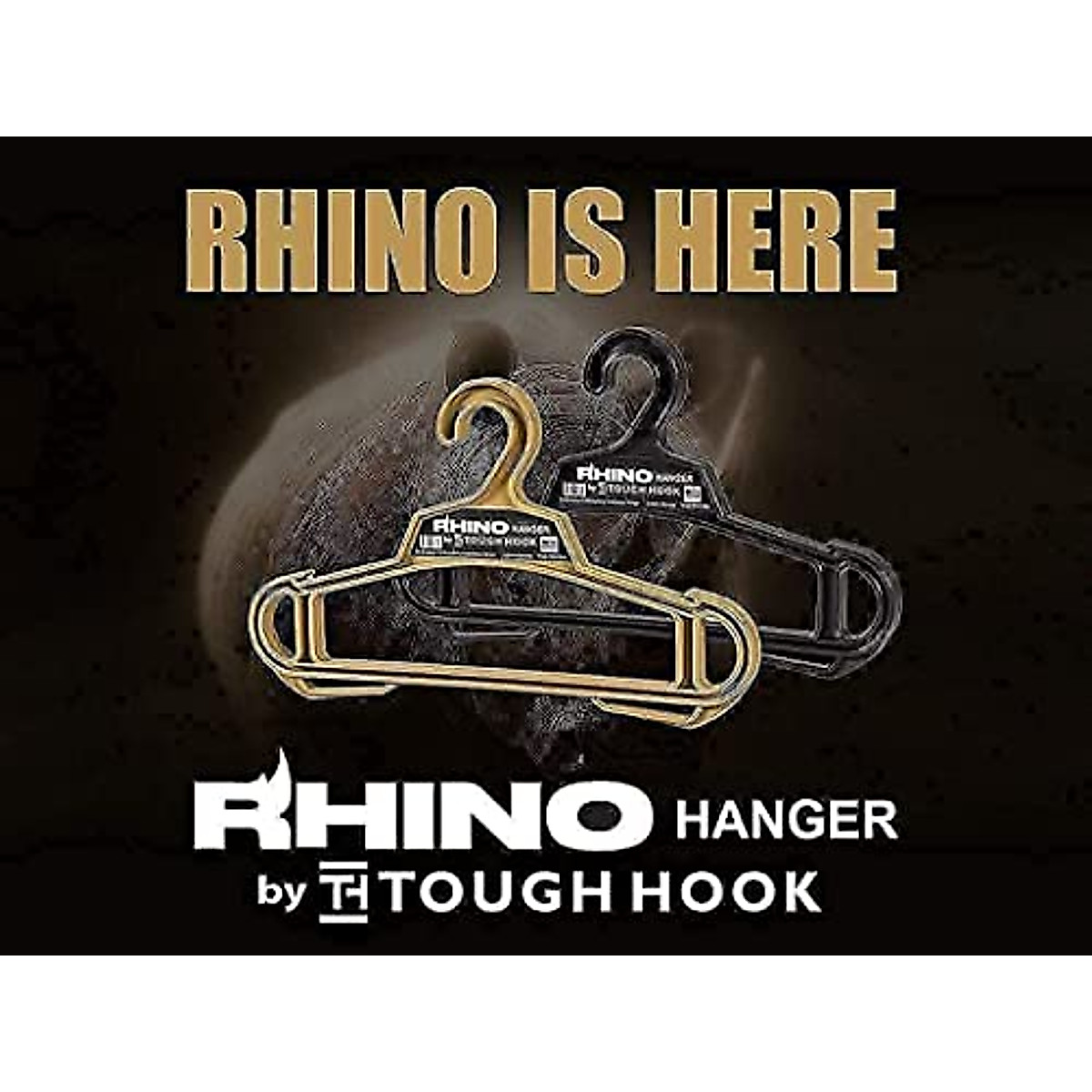 Rhino Hanger Multi Pack Set of 2 Black and Grey |USA Made
