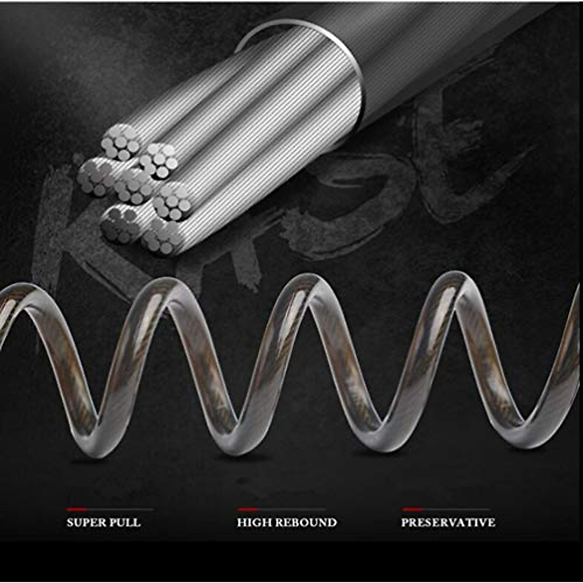 Malloryx 6' Breakaway Trailer Cable Trailer Brake Cable RV Stainless Steel Spring Towing Coiled Wire Safety Straps Ground Clip,for Breakaway Switch