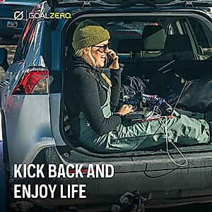 Goal Zero Venture 75 Portable Charger Power Bank 19200mAH 60W USB-C Power Delivery Port, 2 USB Outputs IP67 Rating 50 Lumens Flashlight