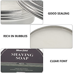 FOMIYES Beard Shaving Cream Organic Shaving Natural Shaving Cream Natural Shave Soap Puck Men s Care Shaving Soap Travel Shave Cream Shaving Soap for Men Man Paste Original Perfume
