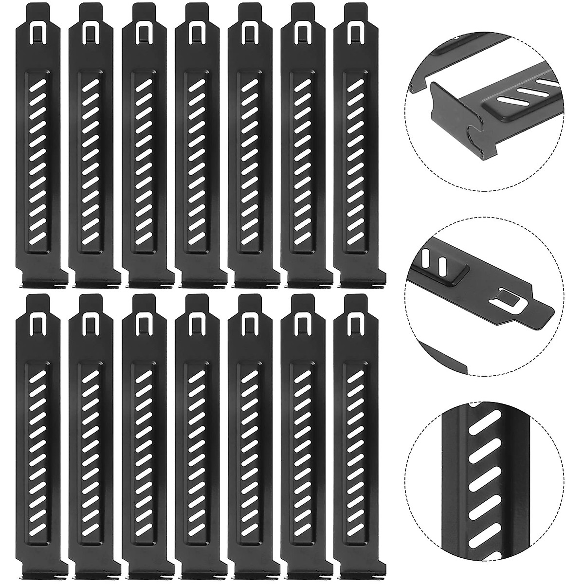 20pcs Graphics Card Bezel Pci Slot Blanking Plate Slot Cover for Computer Case Computer Chassis Block Pci Slot Cover Expansion Blank Plate Chassis Bits Block Vented Slot Cover