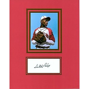 Kirkland Satchel Paige 8 X 10 Autograph Photo on Glossy Photo Paper
