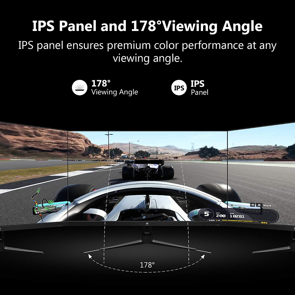 Z-Edge UG25I 25-inch IPS Gaming Monitor, Full HD 1080P 1920x1080 LED IPS Monitor, with 144Hz Refresh Rate and Eye-Care Technology, 178° Wide View Angle