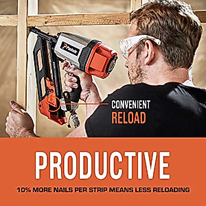 Paslode, Framing Nails, 650836, 30 Degree RounDrive Brite, 3 inch x .120 Gauge, Smooth, 2,500 per Box