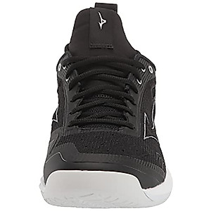 Mizuno 2 Wave Luminous Women's Volleyball Shoe 8 (0800), Black/White, 8