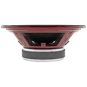 DS18 PRO-X10.4M Loudspeaker - 10", Midrange, Red Steel Basket, 600W Max, 300W RMS, 4 Ohms - Premium Quality Audio Door Speakers for Car or Truck Stereo Sound System (1 Speaker)