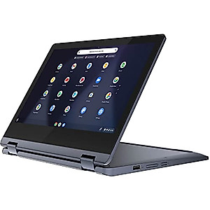 Lenovo 2022 Flagship Chromebook 11.6" HD 2 in 1 Touchscreen Laptop Computer, 8 Core- Mediatek MT8183, 4GB RAM, 64GB eMMC, WiFi, Bluetooth, Webcam, Chrome OS, Abyss Blue