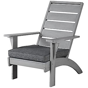 Riverbay Furniture Outdoor Chair with Cushion in Gray