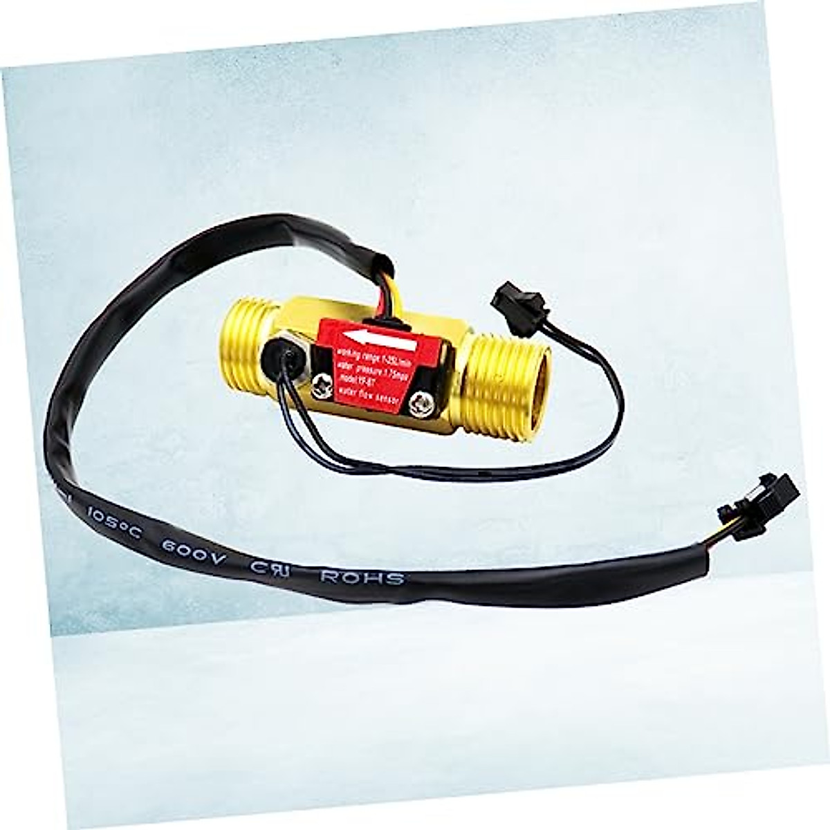 GARVALON 4 Water Flow Sensor Water Purifier Hall Effect Meter Water Hall Sensor Water Meter Cfm Meter Hall Flow Meter Hall Sensor Meter Hall Effect Water Sensor Hall Effect Sensor Golden