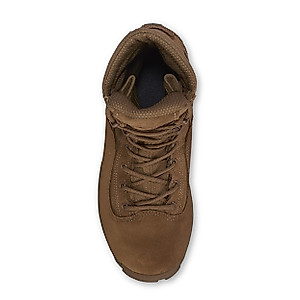 B Belleville Arm Your Feet Sabre 533 8 Inch Hot Weather Hybrid Combat Boots for Men - US Navy Army/Air Force Leather with Vibram Ibex Outsole (11 W, Coyote Brown)