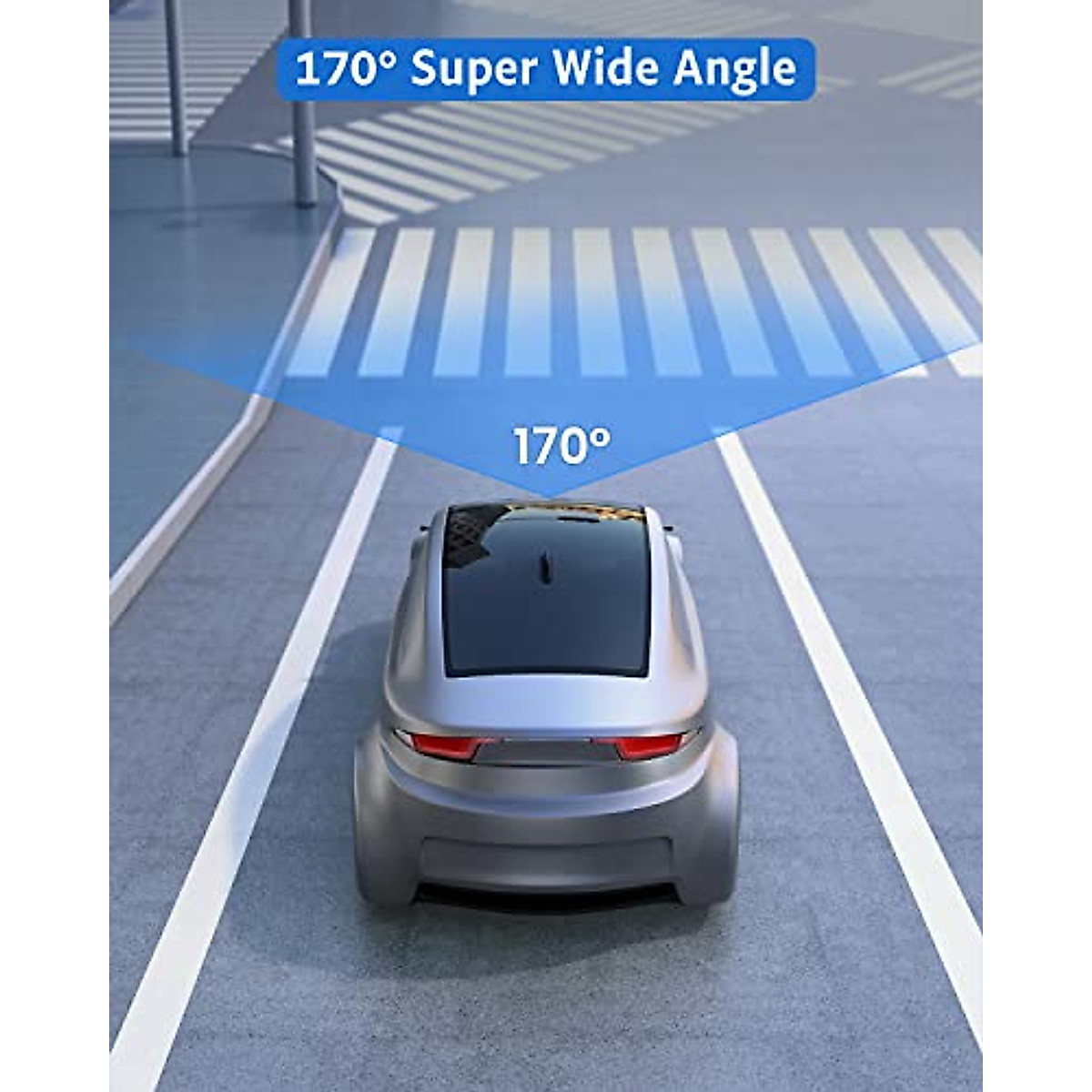 Dash Cam 1080P Car Camera, EUKI WiFi Dash Camera for Cars, Dash Cam Front with Night Vision, 170°Wide Angle, 24 Hours Parking Monitor, Loop Recording, G-Sensor, APP Control, Support 128GB Max