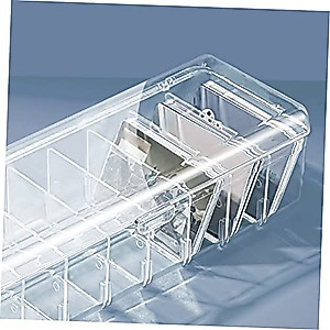 Cabilock 3 Sets Card Storage Box Business Card Plastic Holders Business Card Case Cards Storage Case Business Card Stand Card Stands for Display Child With Cover The Pet Card Box