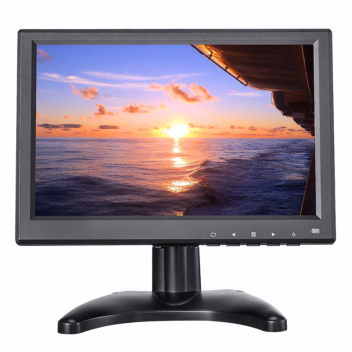 KALESMART 10.1 inch 1280x800 Rimless HDMI Monitor with VGA/HDMI Ports Built-in Speaker for Raspberry Pi Home Security CCTV PC Display