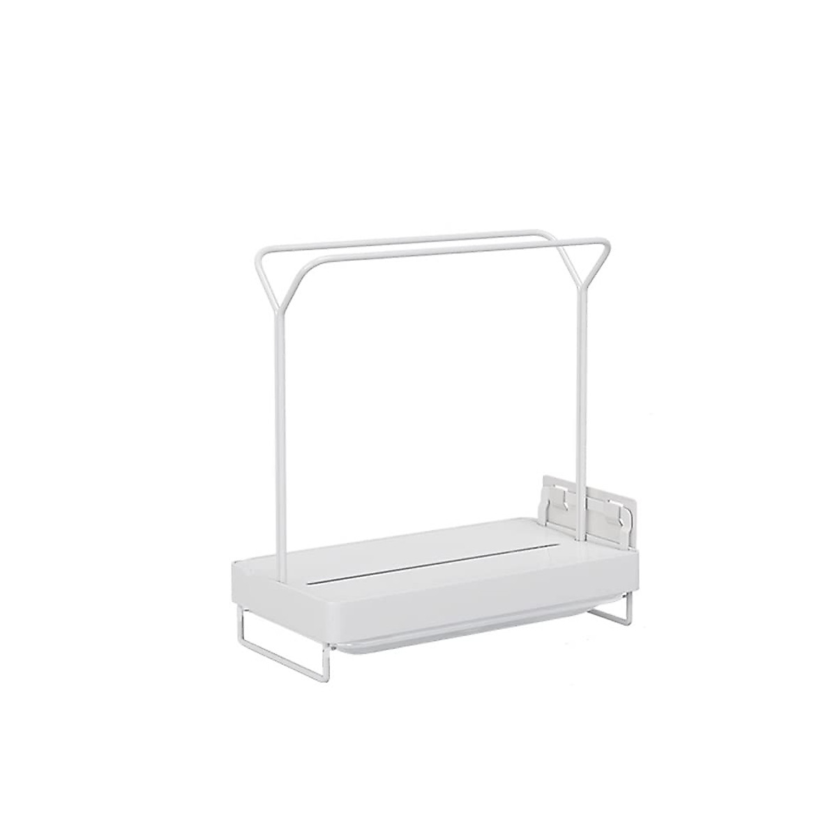 LUVADU ZCX Sink Organizer Sink Storage Drain Rack for Kitchen， Sponge Brush Soap Dishcloth Rack Soap Dispenser Organizer