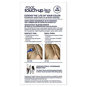 Clairol Root Touch-Up by Nice'n Easy Permanent Hair Dye, 8.5A Medium Ash Blonde Hair Color, Pack of 2