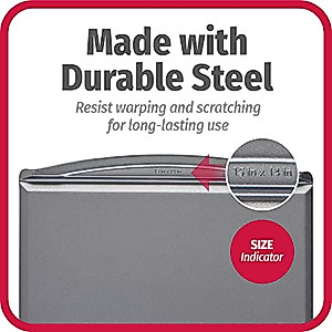 Good Cook 15 Inch x 14 Inch Cookie Sheet, gray (04023)